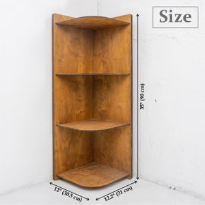 Rustic Corner Shelf, Corner Bookshelf Plans, Minimalist Bookshelf ...