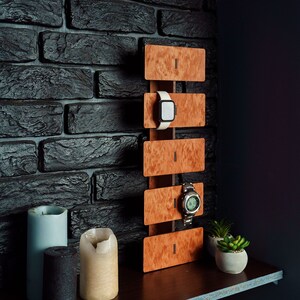 Watch Storage Wall, Watch Box for Men Wood, Wall Watch Display Case ...