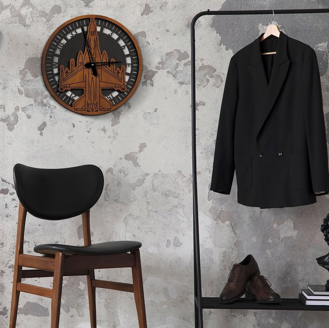 F-16 Fighting Falcon Clock, Aviation Clock, Gift for Pilot Boyfriend, F ...