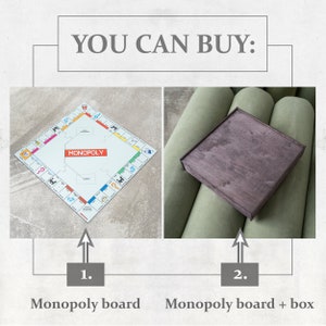 Custom Monopoly Board, Personalized Monopoly Board, Monopoly Board Box ...