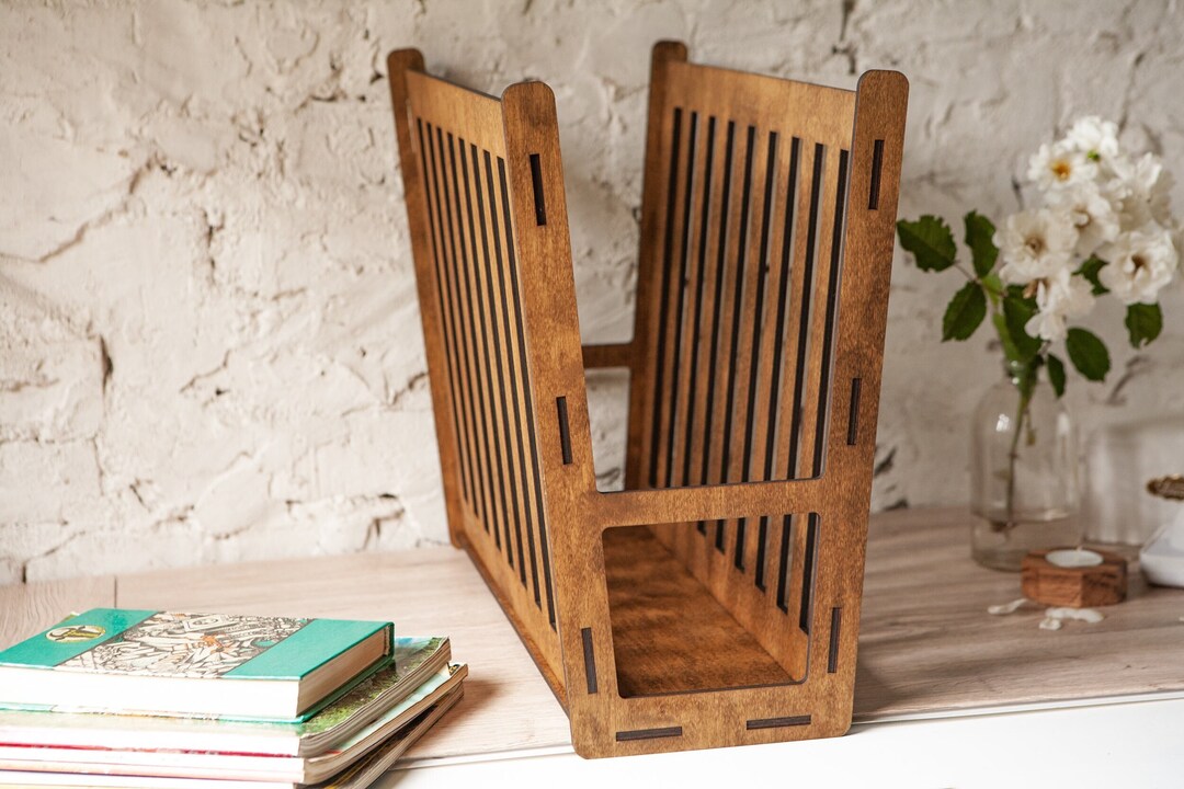 Personalized Book Caddy, Personalized Bookshelf, Table Top Book Shelf ...