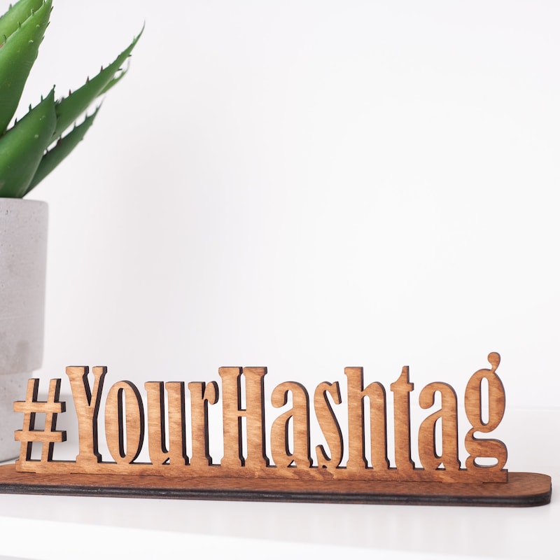 Custom Hashtag Sign - Etsy