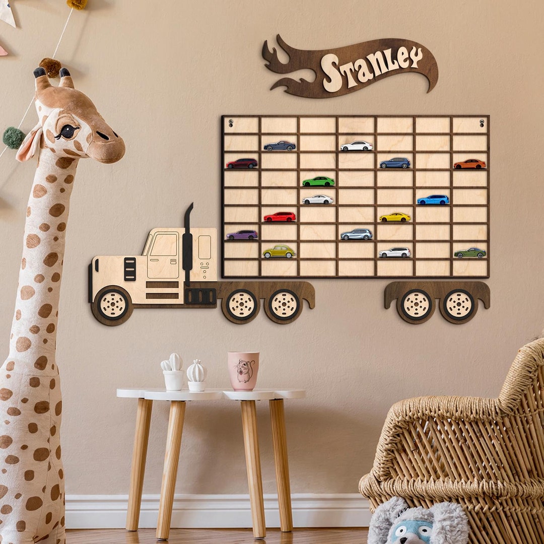 Toy Car Wall Storage, Match Box Car Garage, Toy Car Display Truck, Toy ...