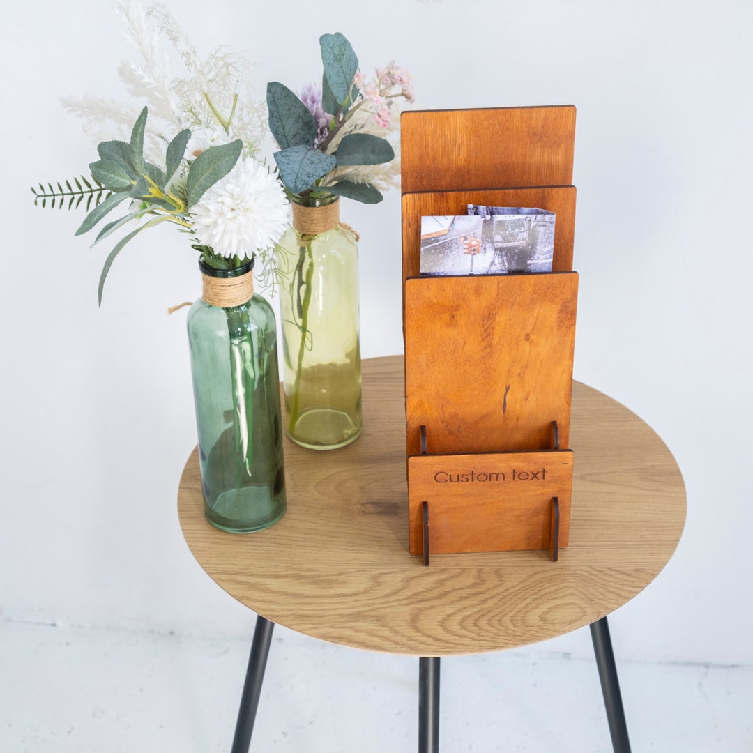 Postcard Display Stand, Greeting Cards Display Wood, Postcard Display ...