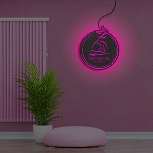 Massage Neon Sign, Therapist Sign Led, Business Light up Sign, Spa Name ...