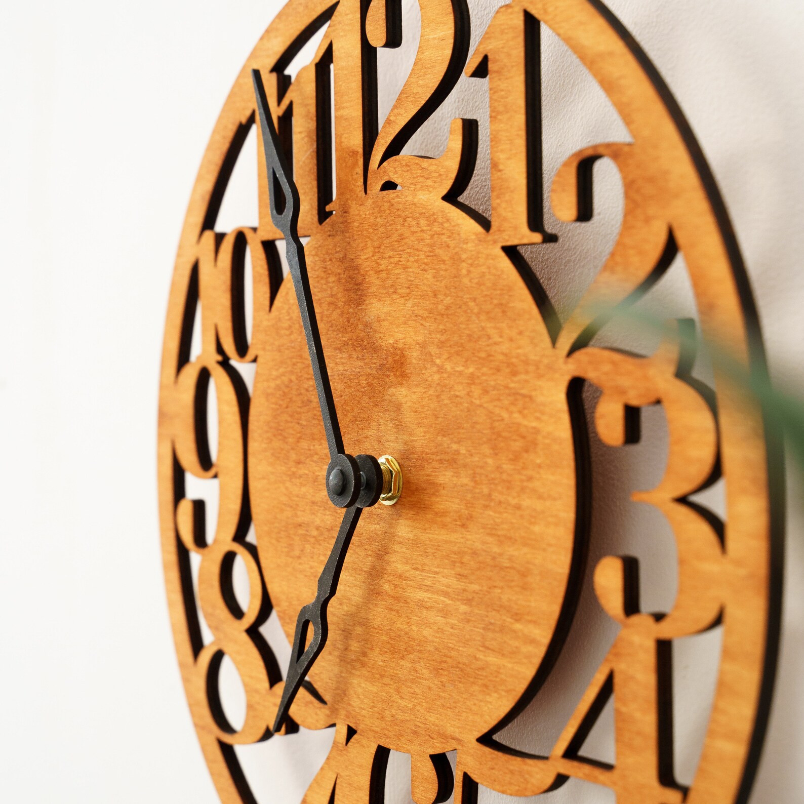 Personalized Wood Wall Clock, Custom Wood Clock, Wall Clock With ...
