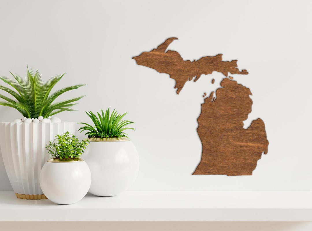 Michigan State Wood Signmichigan State Wall Decormichigan - Etsy