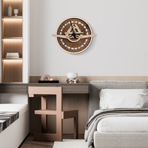 Airplane Wall Clock, Airplane Wood Clock, Corsair Clock, Pilot Clock ...