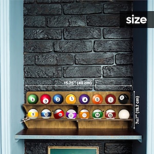 Billiards Organizer, Pool Ball Storage Shelf, Pool Ball Holder ...