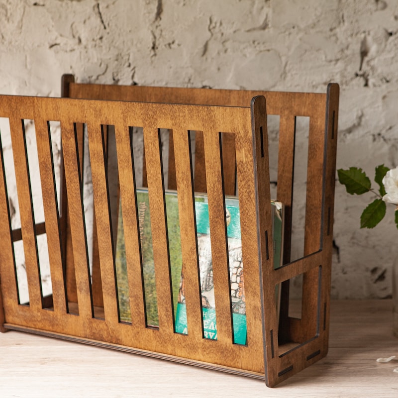 Magazine Rack Table - Etsy