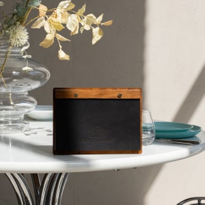 Custom Menu Book, Leather Menu Binder, Wood Menu Folder, Menu Binder ...