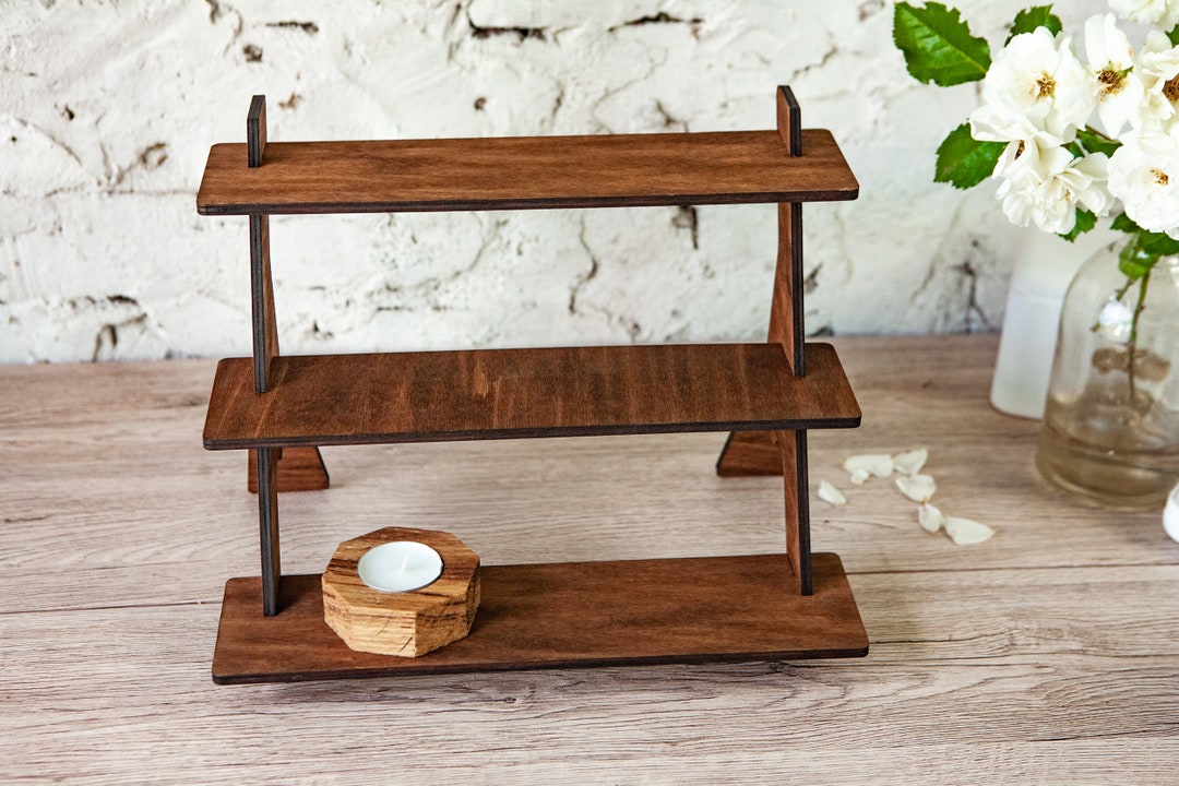 Wood Tiered Display, Wood Tiered Stand, Craft Show Display Rack, Craft ...