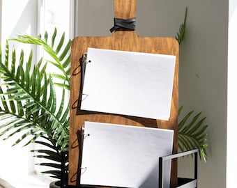 Wooden Menu Holder A5-A4, Engraved Menu Holder, Restaurant Menu Folder ...