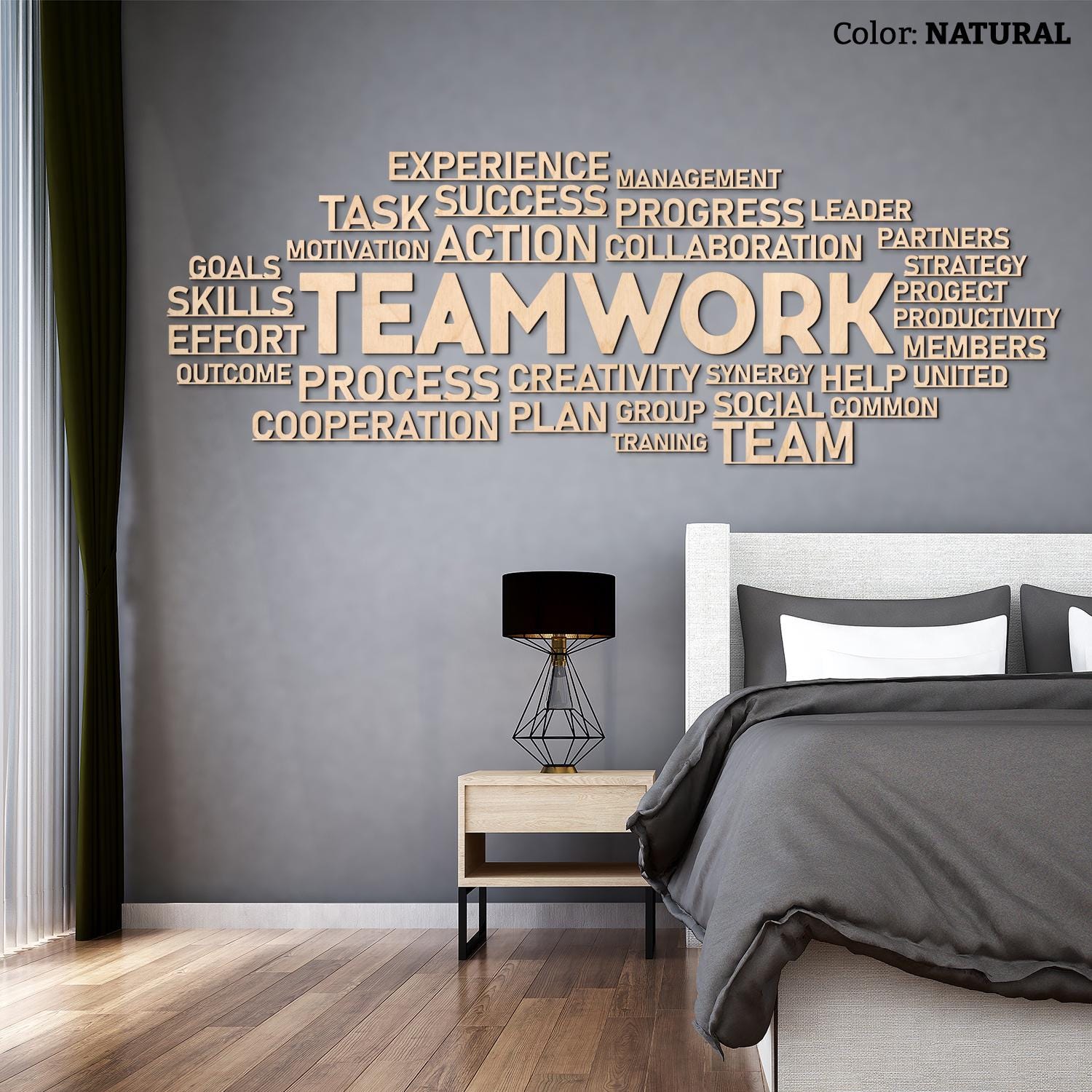 Teamwork Wall Decor for Office, Office Wall Art Words, 3d Wall Art ...