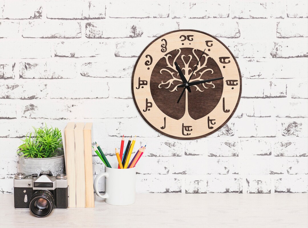 Wooden Wall Clock,wall Clock Tree - Etsy