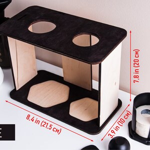 Aeropress Stand, Coffee Station Organizer, Aeropress Wood Station ...