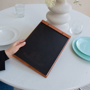 Custom Menu Book, Leather Menu Binder, Wood Menu Folder, Menu Binder ...