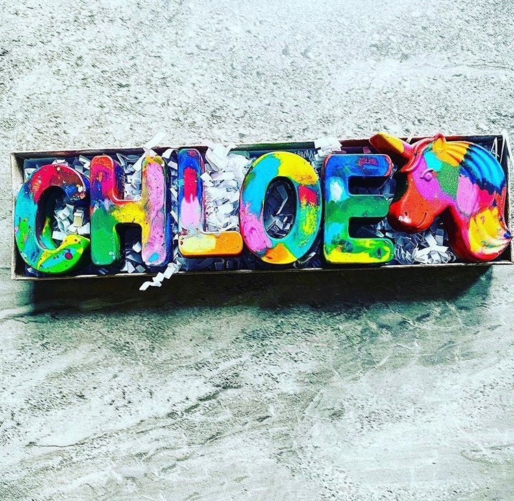 Crayon Name Set . - Etsy