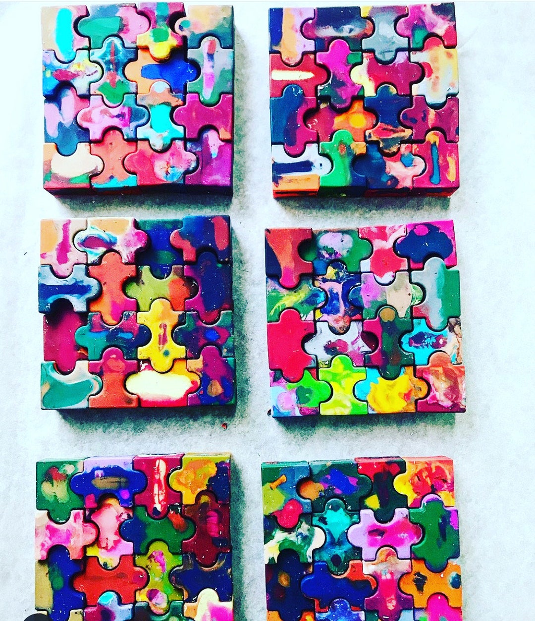 Crayons Puzzle . - Etsy