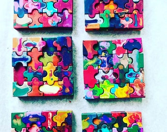 Puzzle Crayons - Etsy