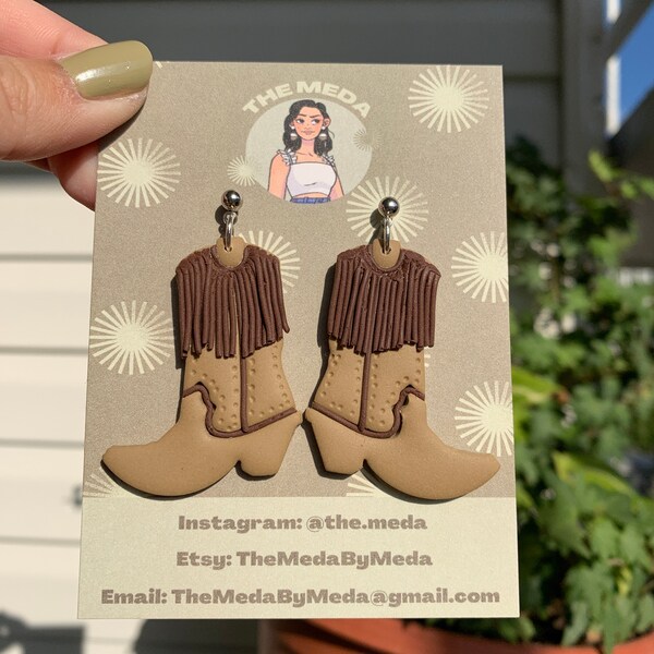 Boot Earrings - Etsy