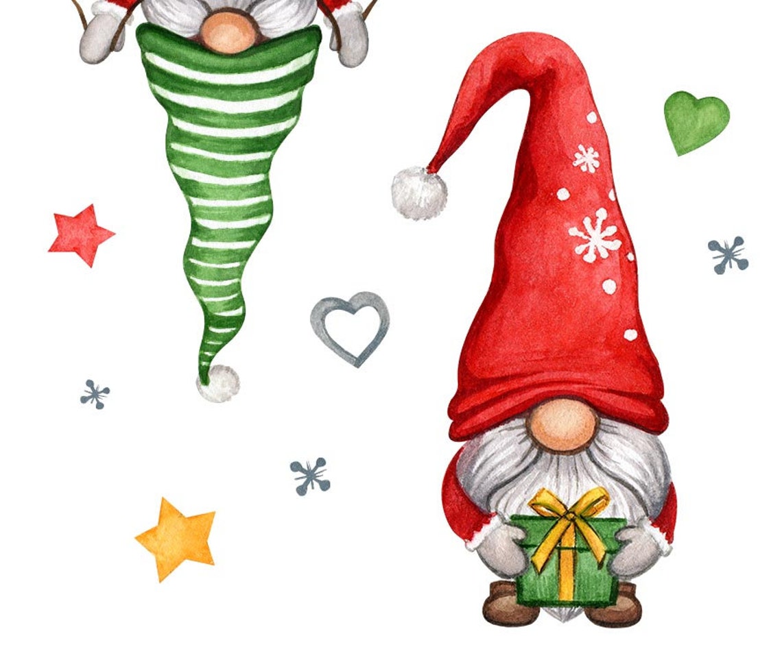 Christmas Gnome Clipart Winter Gnome Png Christmas Clipart - Etsy