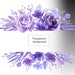 Purple Flower Frame Clipart, Floral Border Png, Floral Frame Clipart ...