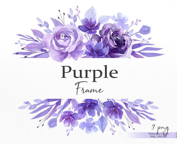 Lavender Flower Border Clipart