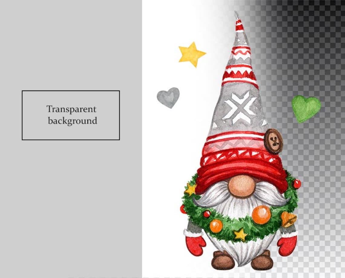 Christmas Gnome Clipart Winter Gnome Png Christmas Clipart - Etsy