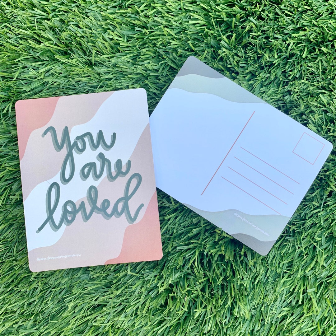 You Are Loved Postcard | Pre-stamped | USPS - Etsy