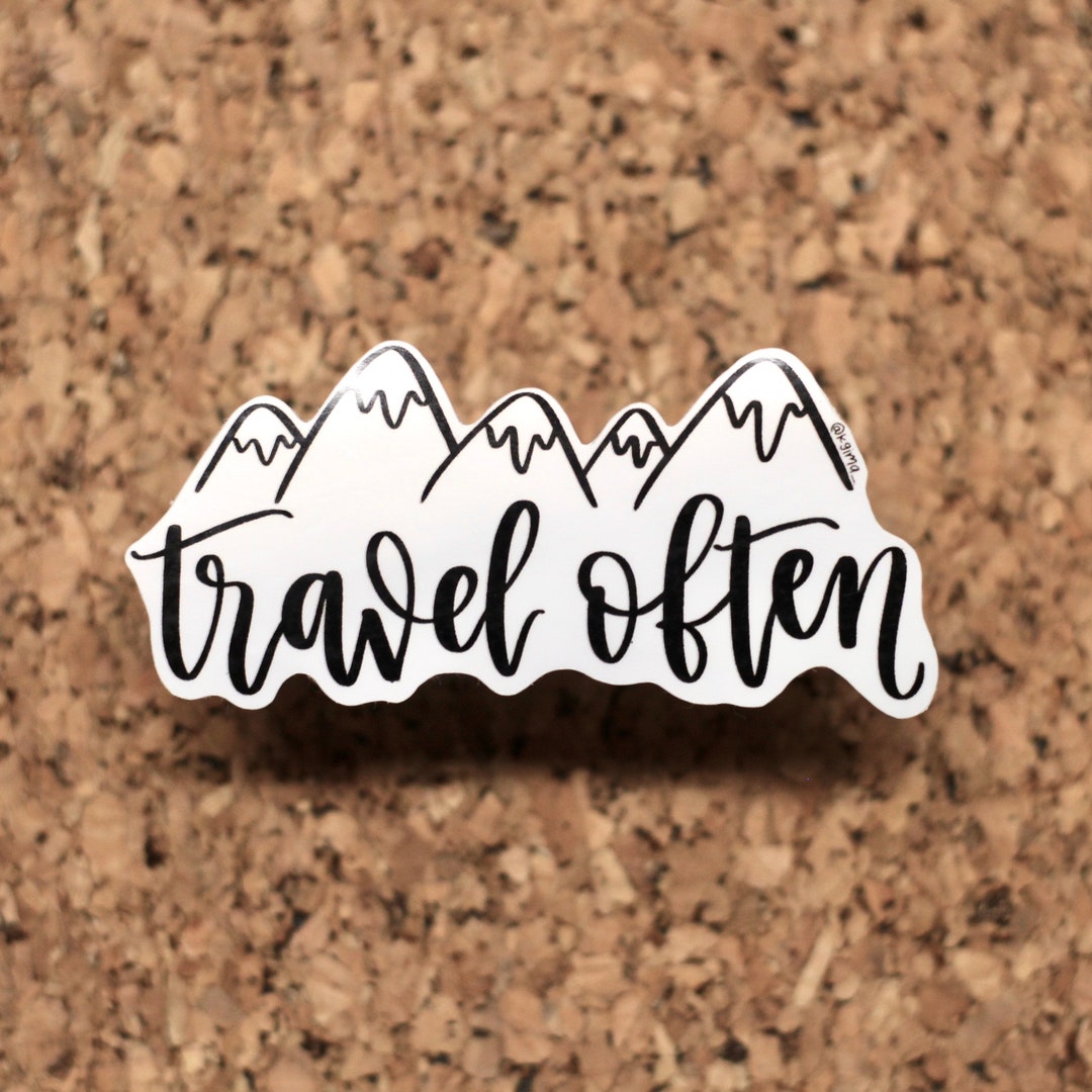 Travel Often Sticker | 3 Inch Weatherproof - Etsy
