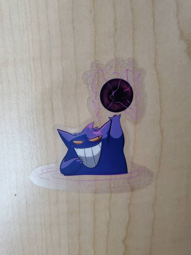 Transparent Gengar Stickers - Etsy