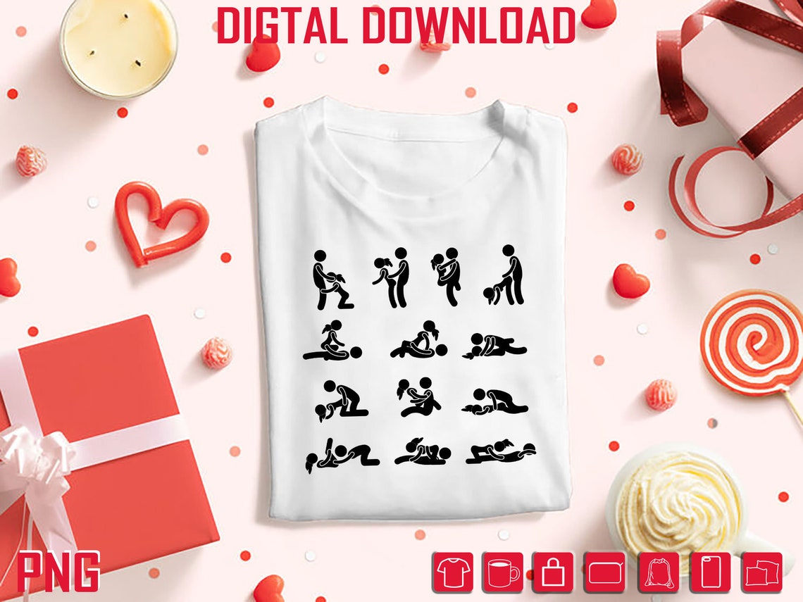 Sexual Positions Digital Vector Image Design Clip Art | Etsy