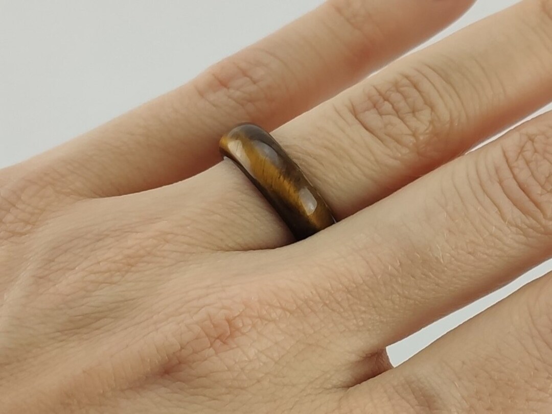 Tiger Eye Stone Ring, Tiger Eye Ring, Stone Rings, Crystal Ring Tiger ...