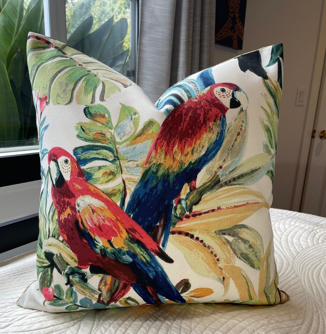 Colorful Parrot Pillow Covers Will Add a Splash of Color to Your Decor ...