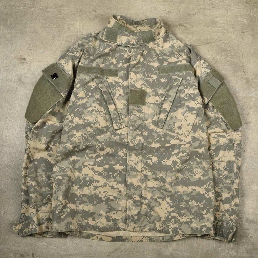 Us Army Camo Field Jacket Acu Digital Grey - Etsy
