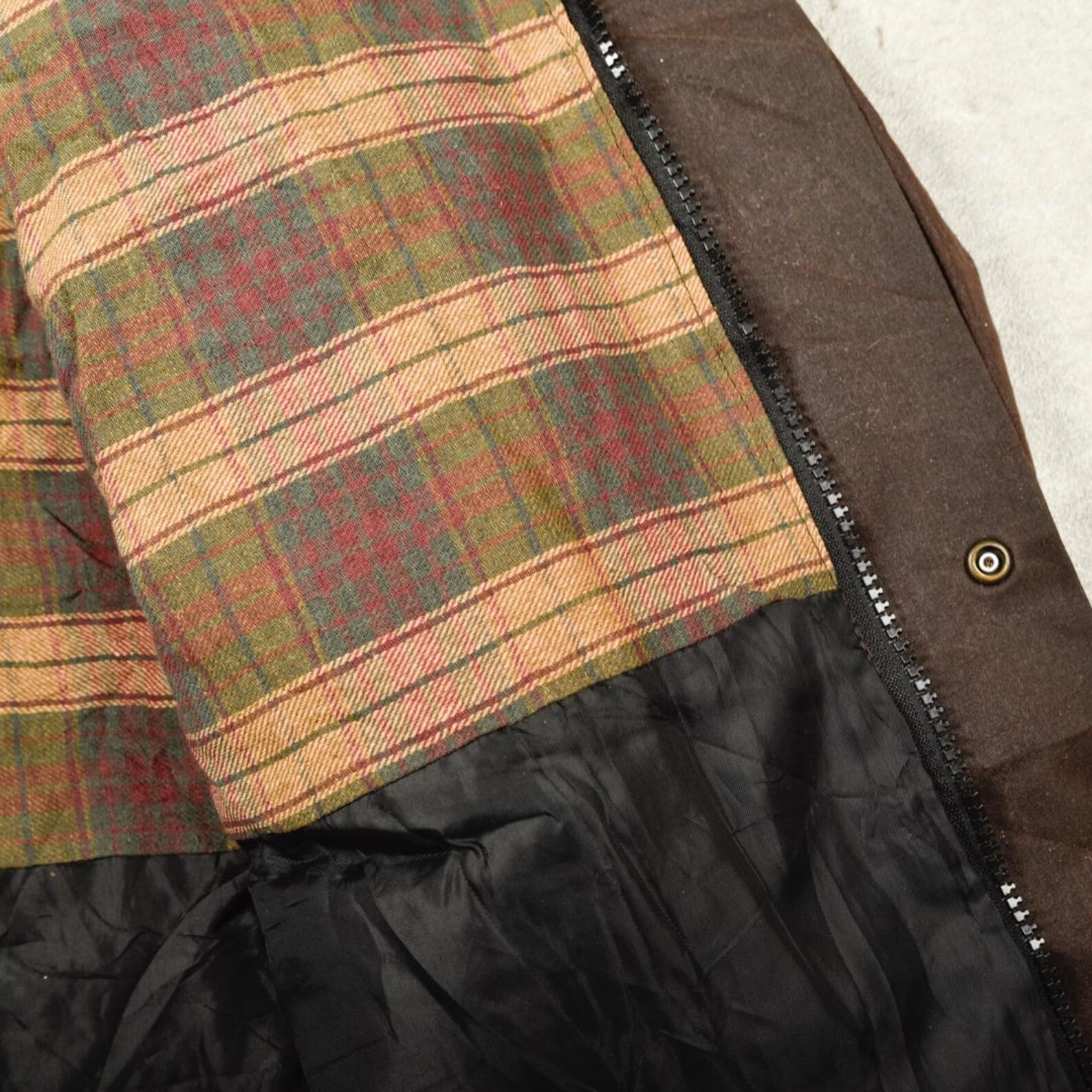 Vintage Waxed Jacket Brown XL - Etsy