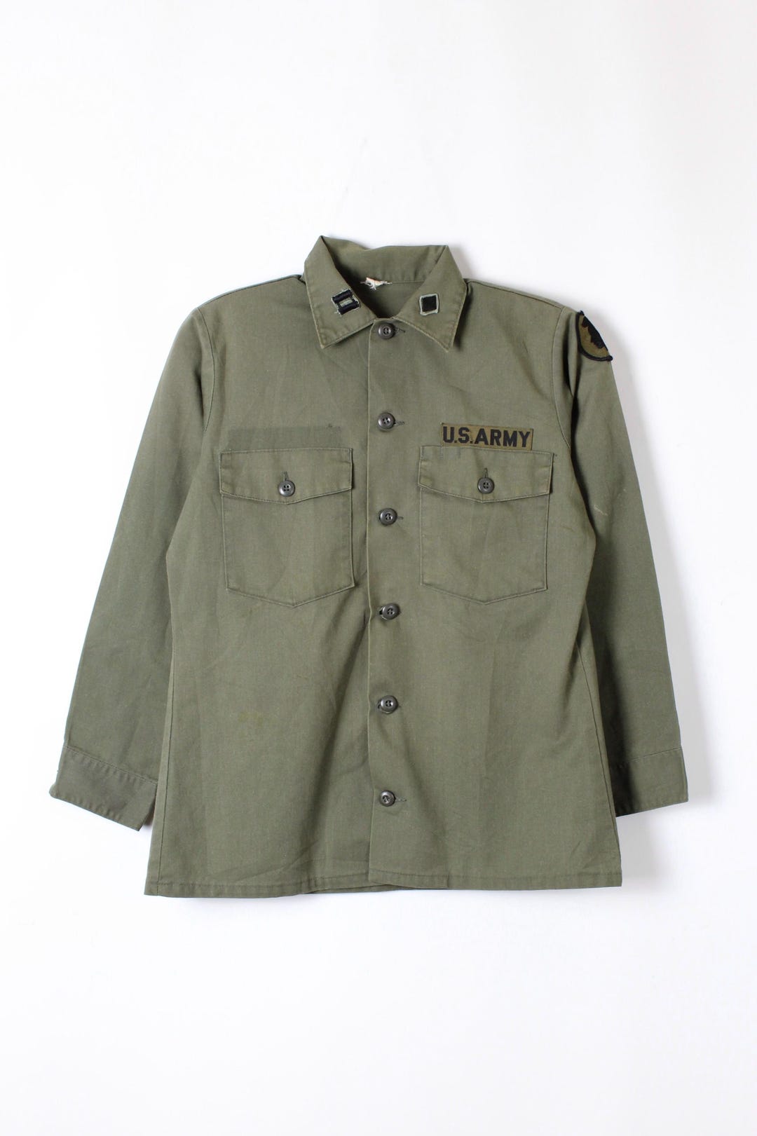 US Army OG 507 Fatigue Shirt Green Medium Large - Etsy