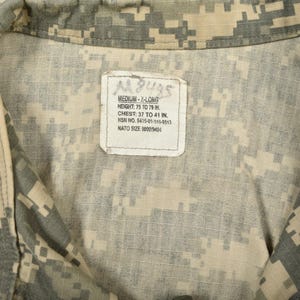 Us Army Camo Field Jacket Acu Digital Grey M - Etsy