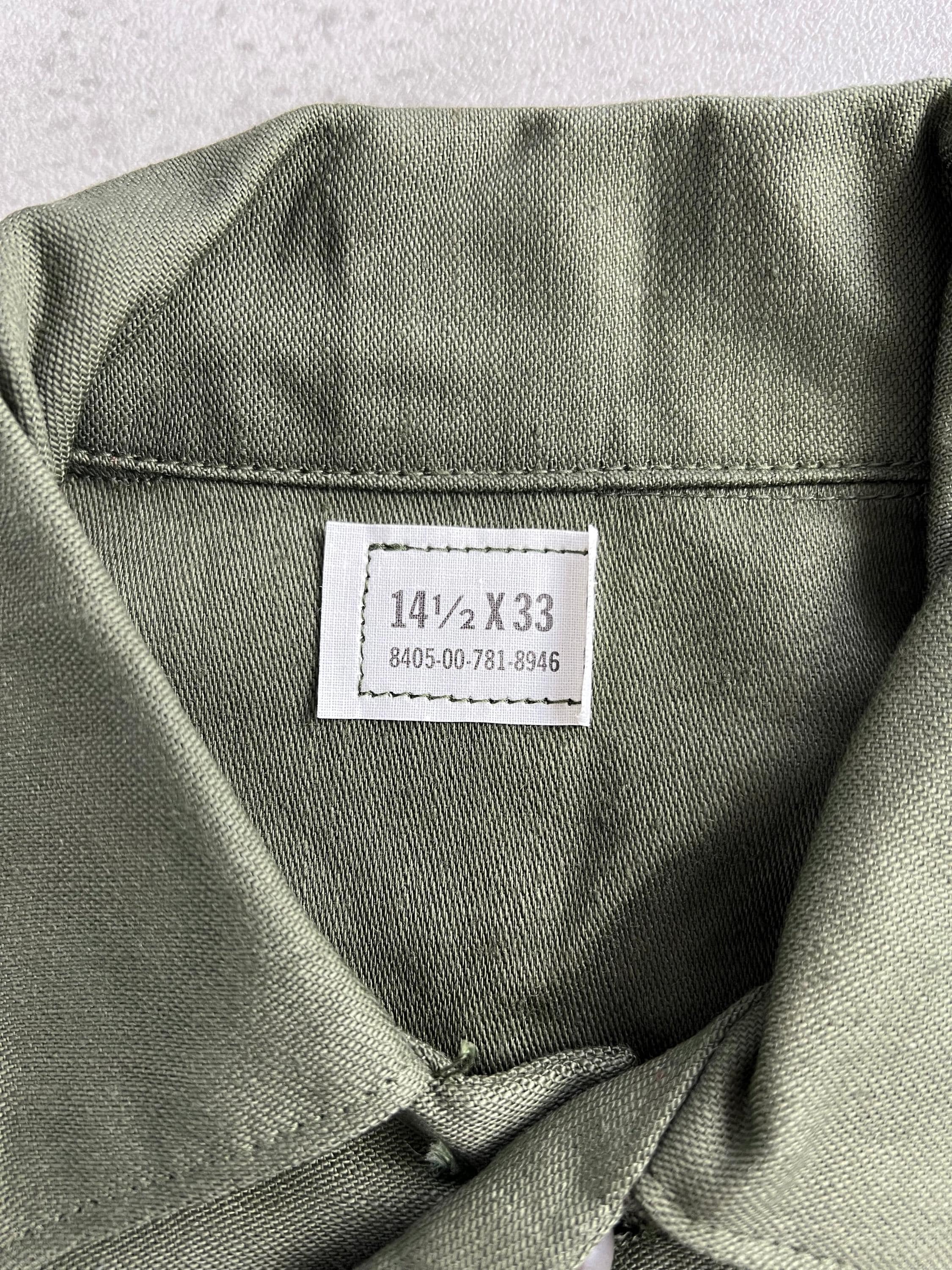 Us Army Og 107 Fatigue Shirt S|M - Etsy