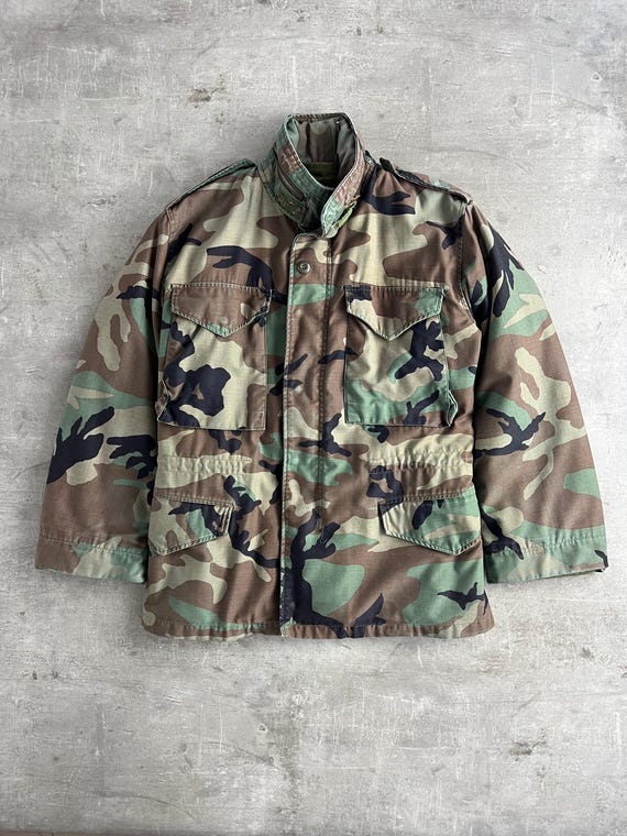 Field Jacket M65 Us Army Woodland Camo With Liner Xs - Gem
