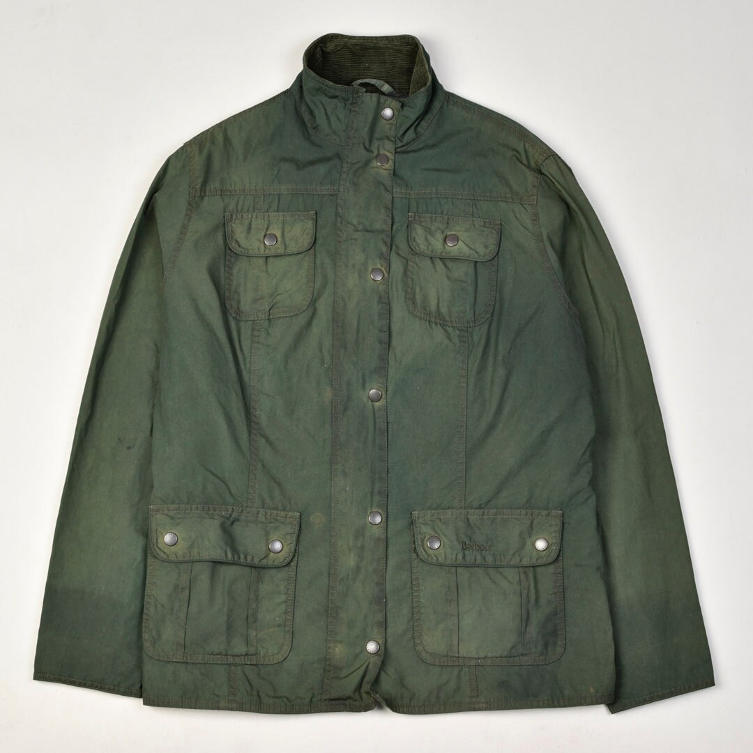 Barbour Wax Utility Field Jacket Green M/L - Etsy