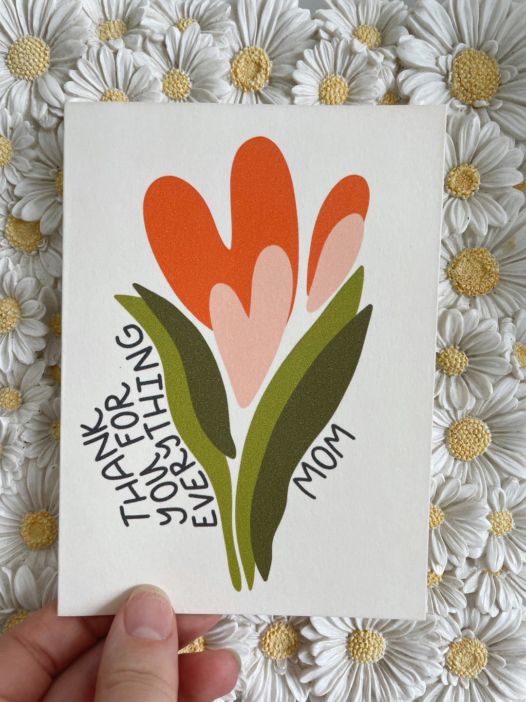 Thank You Mom Card - Etsy