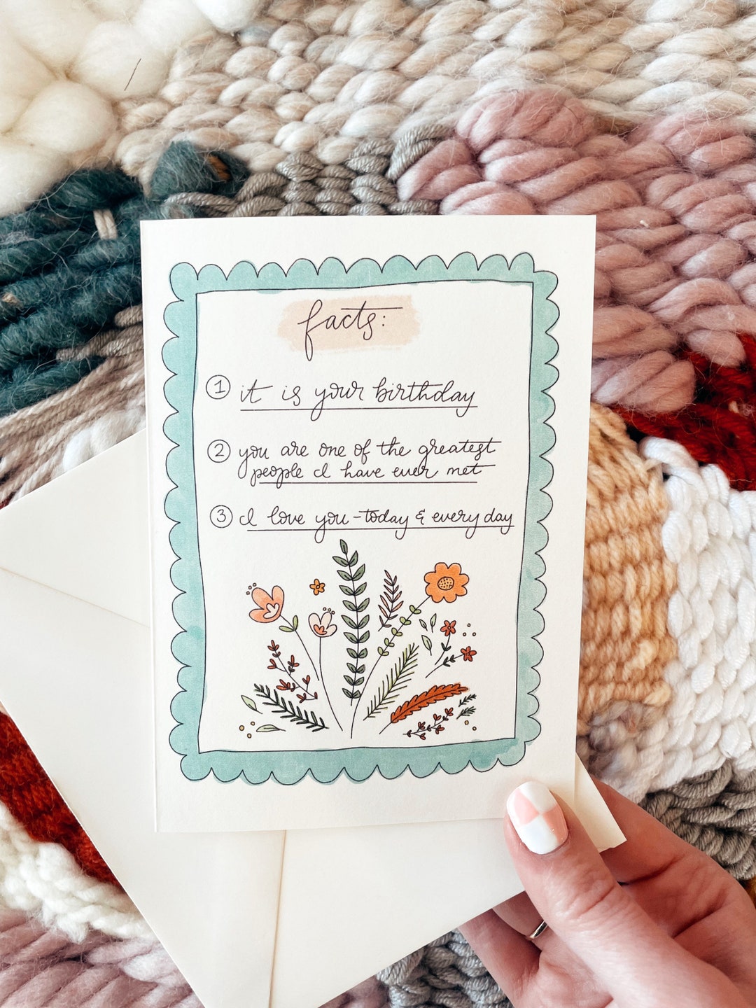 Birthday Facts Card - Etsy