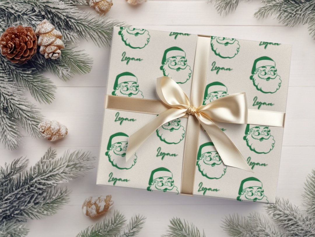 Custom Christmas Wrapping Paper for Christmas Gift Wrap Personalized ...
