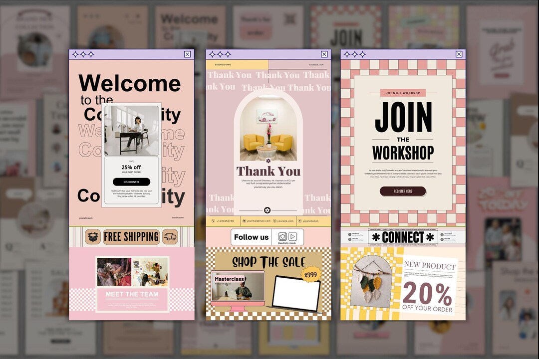 50+ Modern Colorful Newsletter Template, Email Marketing Newsletter ...