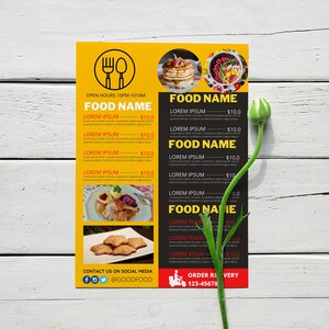 Food Menu Template,menu Template,restaurant menu Template,dinner menu ...