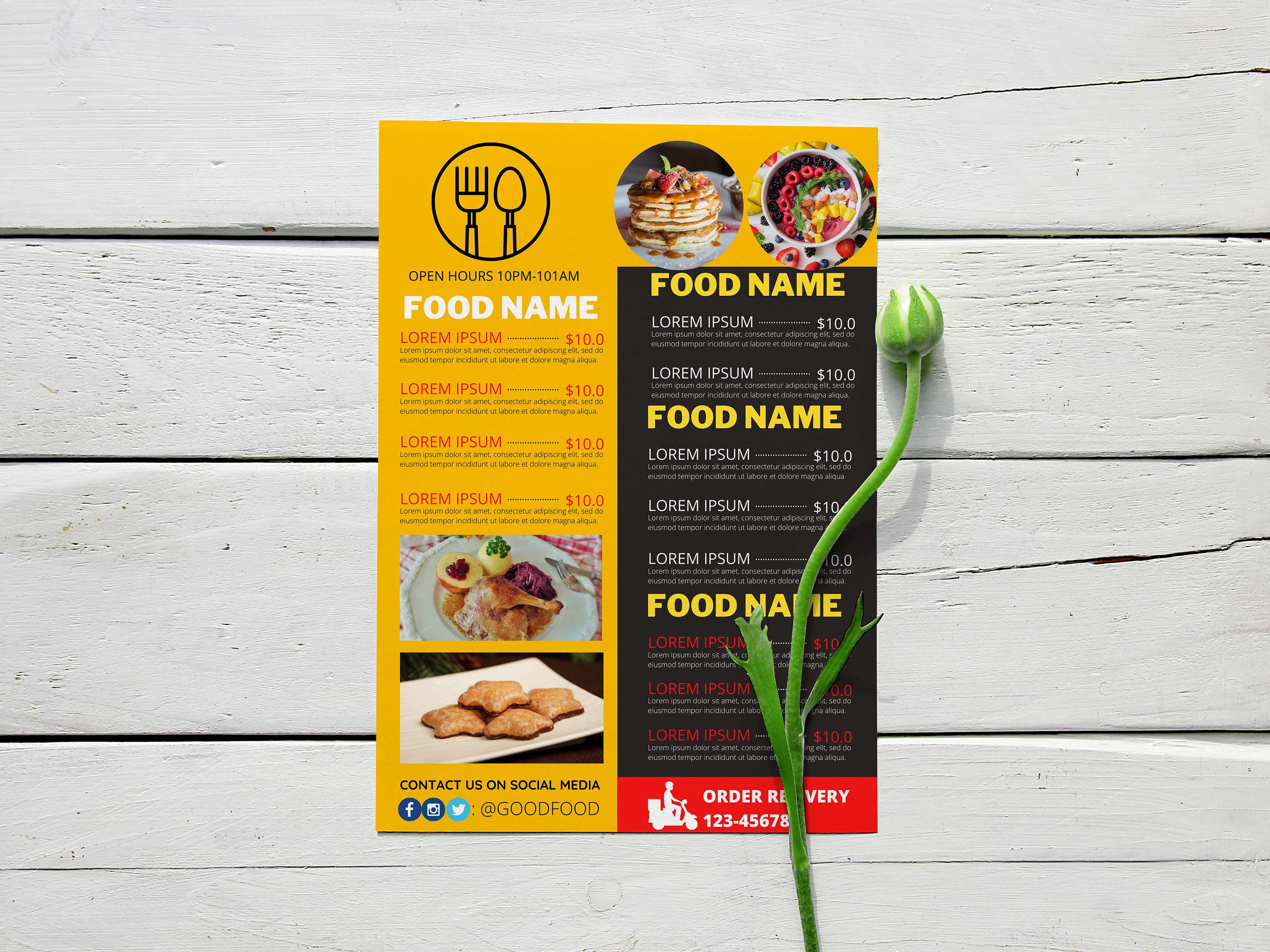 Food Menu Template,menu Template,restaurantmenu Template,dinnermenu ...