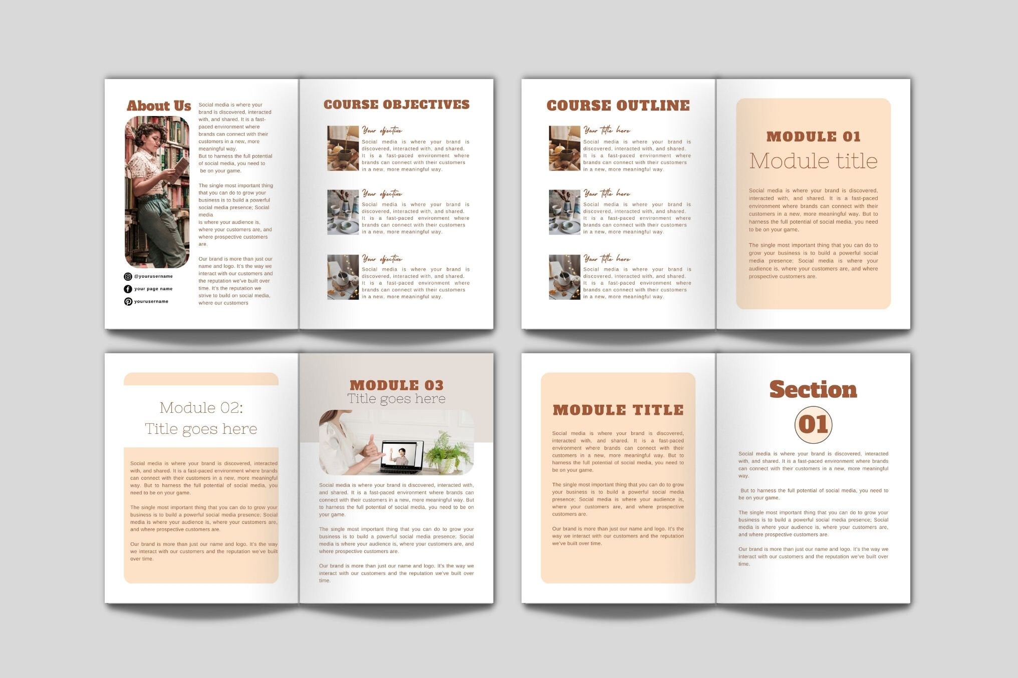 Canva Workbook Template | Canva Journal Magazine Workbook Ebook ...
