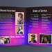 Magazine Style in Loving Memory Program, Elegant Blue Funeral Program ...